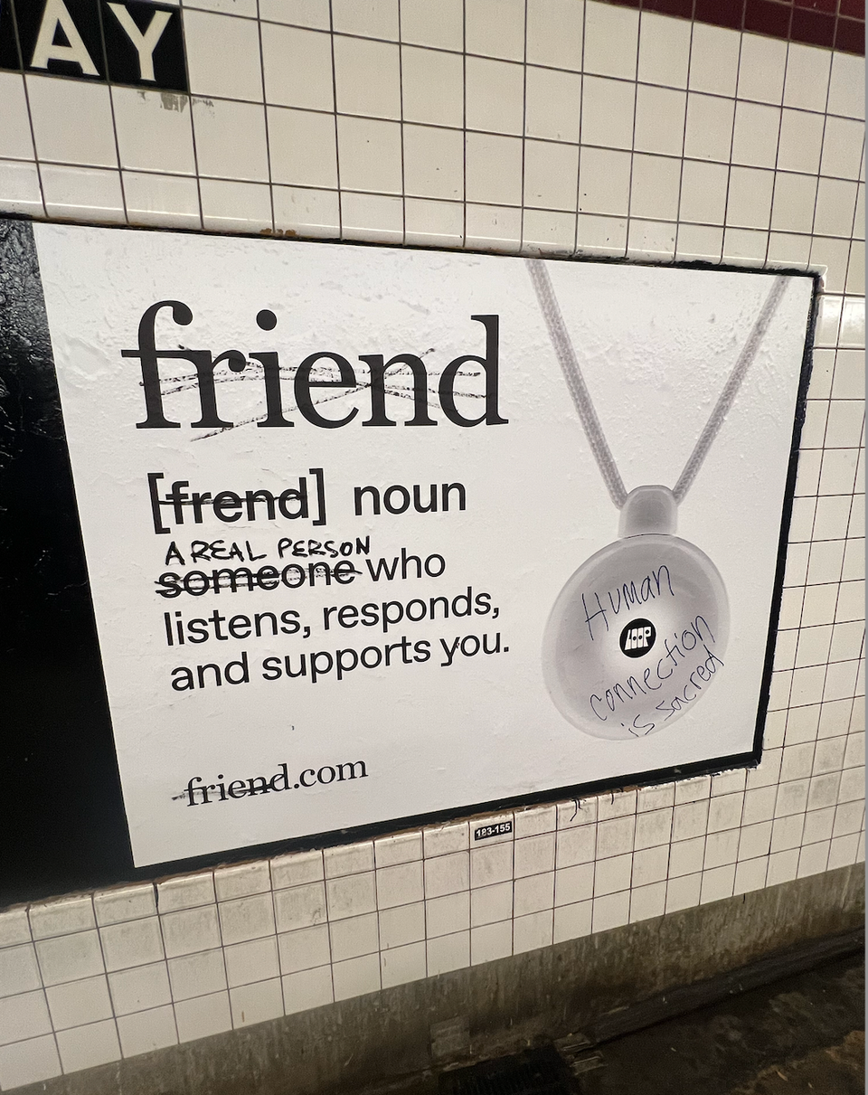 Photos: Everyone hates those AI subway ads as much as you